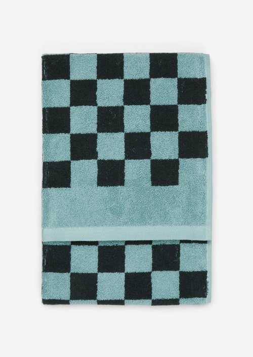 Serviette Model Checker avec motif à carreaux jacquard - | Serviettes ...