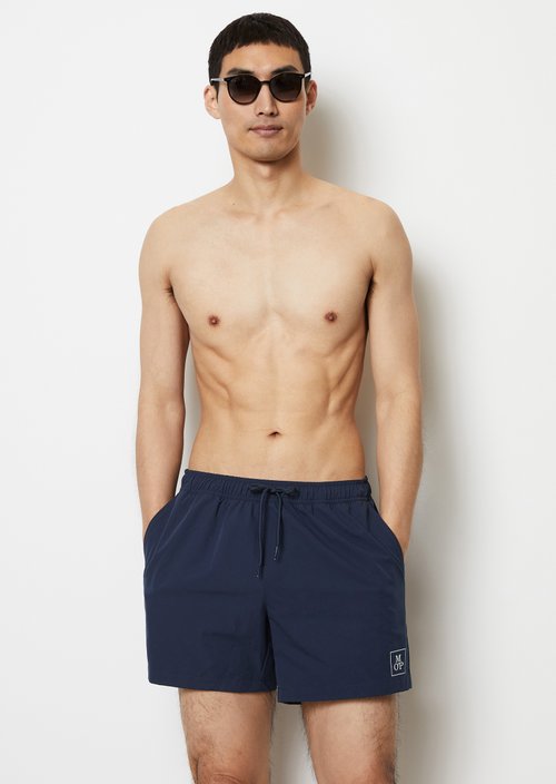 Swimming shorts made from recycled material - blue | Bathing trunks ...