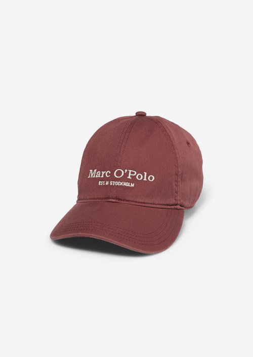 Cotton-Twill-Cap aus Organic Cotton - rot | Accessoires | MARC O’POLO