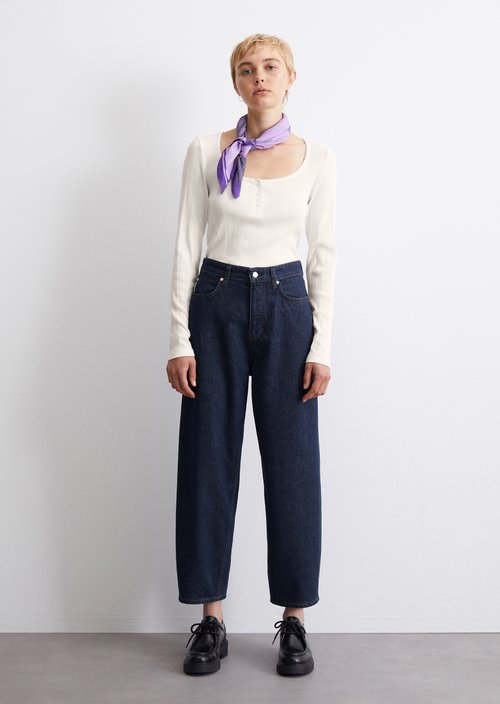 Jeans model Stine barrel cropped made from pure cotton - | Jeans | MARC ...