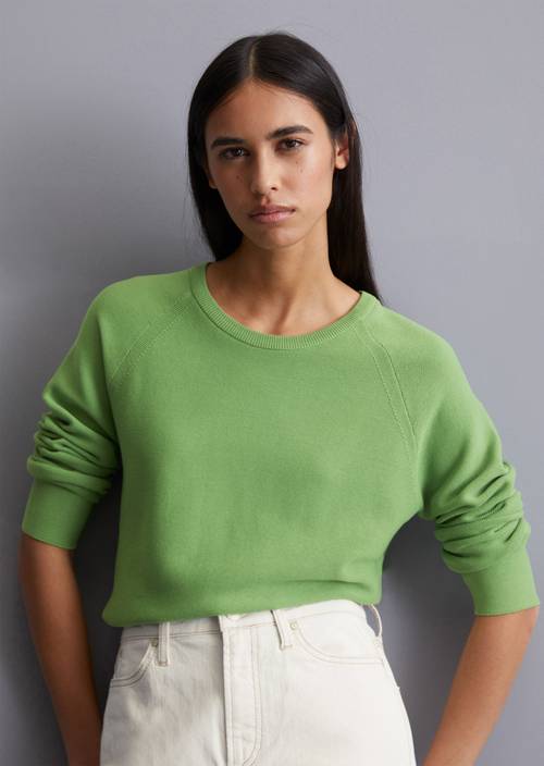 DfC fine knit sweater regular made from pure organic cotton - green ...