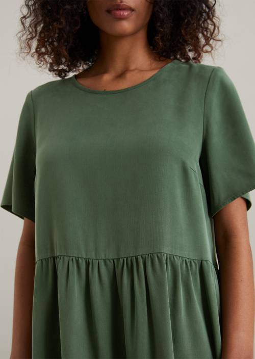 Dress regular made from TENCEL™ Lyocell - green | Mini dresses | MARC O ...