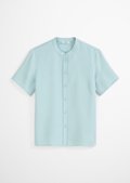 Bluse regular aus TENCEL™ Lyocell - weiss | Kurzarm | MARC O’POLO