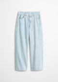 Jeans model Tomma wide cropped made with Orange Fiber - blue | Wide fit ...