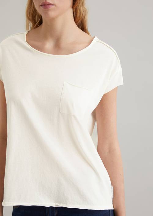 T-Shirt relaxed aus Organic Cotton - weiss | Kurzarm | MARC O’POLO