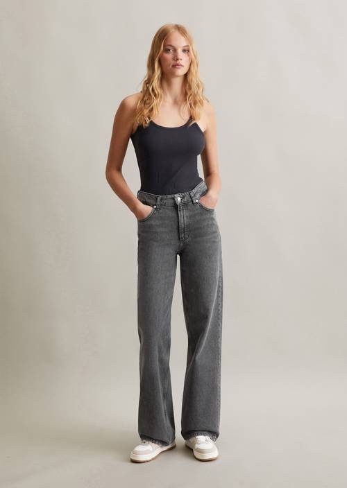 Jeans Model Tomma wide aus Bio-Baumwolle ohne Stretch - grau | Jeans ...