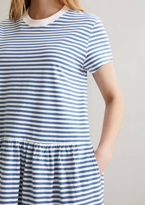 Jerseykleid regular aus Heavy Jersey - blau | Jerseykleider | MARC O’POLO