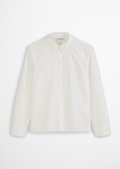 Bluse mit Falten-Detail regular aus reiner Bio-Baumwolle - weiss ...