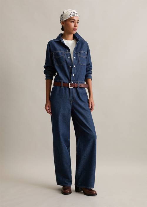 Jeans algemeen relaxed gemaakt van harde denim - blauw | Jumpsuits ...