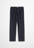 Jogger regular trousers with a fine crinkle texture - blue | Trousers ...
