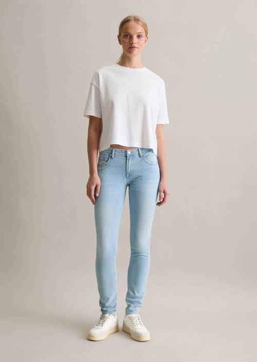 Jeans model Alva slim made from organic cotton stretch - blue | Slim ...