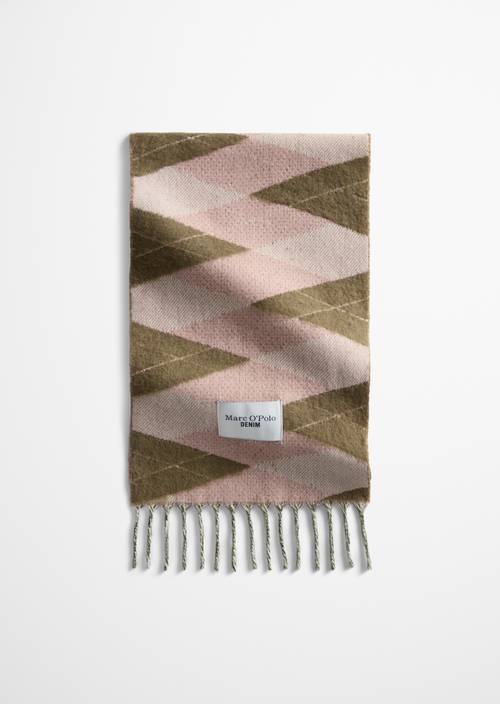 Wollschal mit Argyle-Muster - grün | Tücher | MARC O’POLO