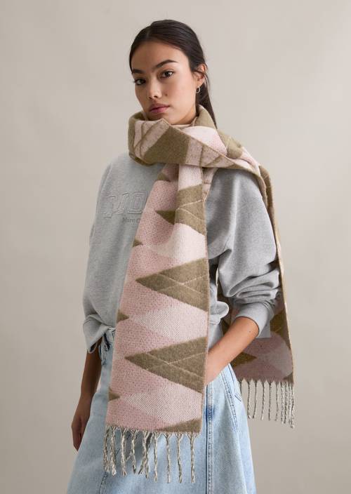 Wollschal mit Argyle-Muster - grün | Tücher | MARC O’POLO