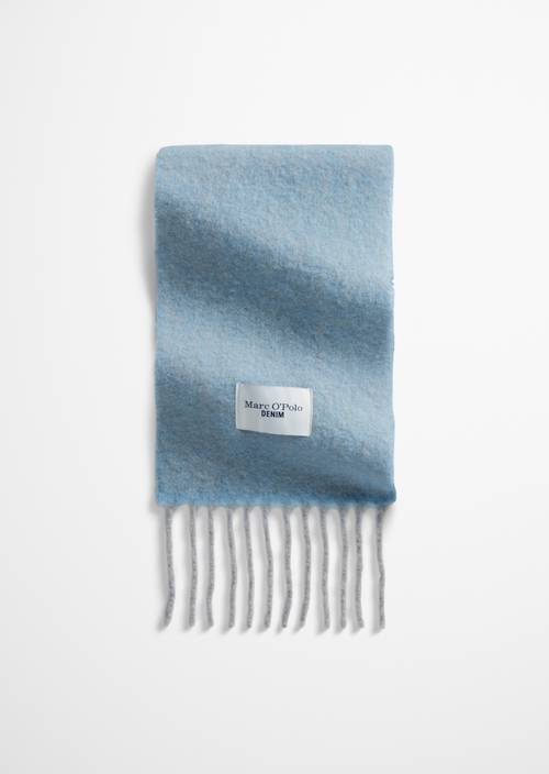 Scarf made from a virgin wool/alpaca wool mix - blue | Scarfs | MARC O’POLO