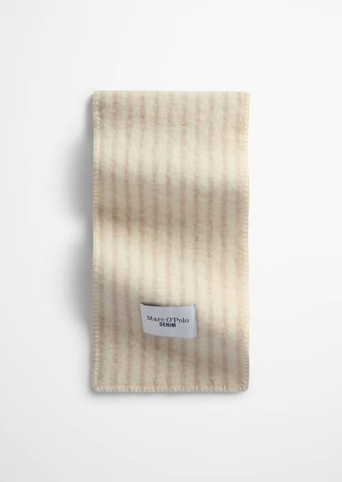 Écharpe en mélange de laine vierge et de laine d'alpaga - beige ...