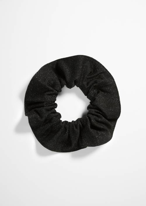 Scrunchie with glitter threads - black | Accessories | MARC O’POLO