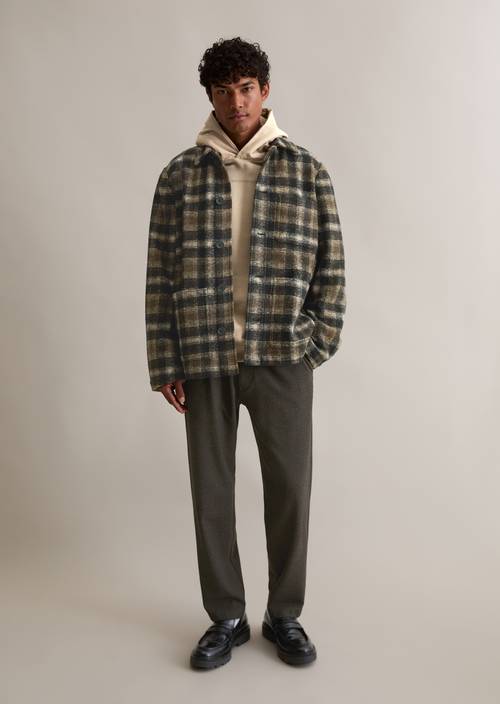Wool jacket Made from a sheep's wool mix with recycled content - brown ...