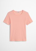 Camiseta slim De suave punto elástico - rosa | Manga corta | MARC O’POLO