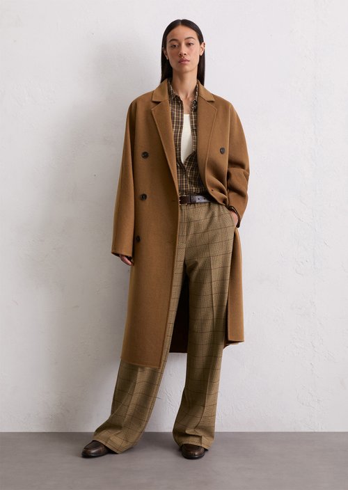 Mantel relaxed aus Doubleface-Wolle-Mix - braun | Wollmäntel | MARC O’POLO