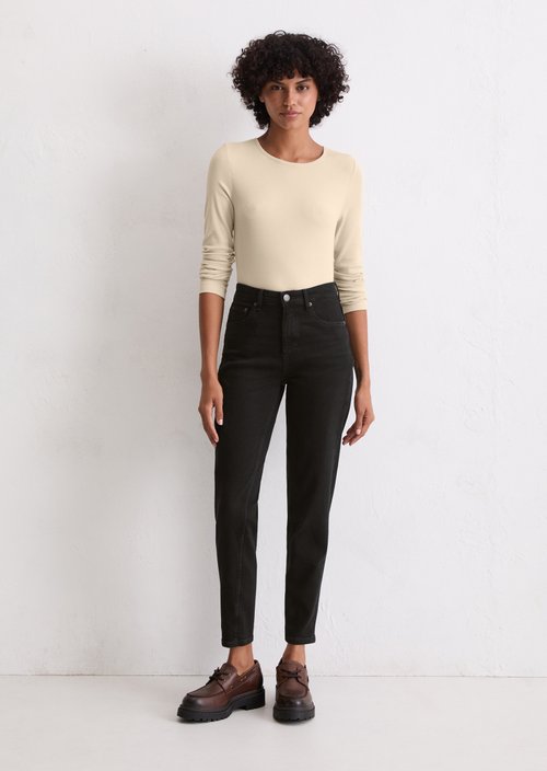 Jeans Model Mala slim cropped aus Organic Cotton Stretch - grau | Slim ...