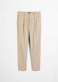 Pants model Morot jogger pleats made from organic cotton twill stretch ...