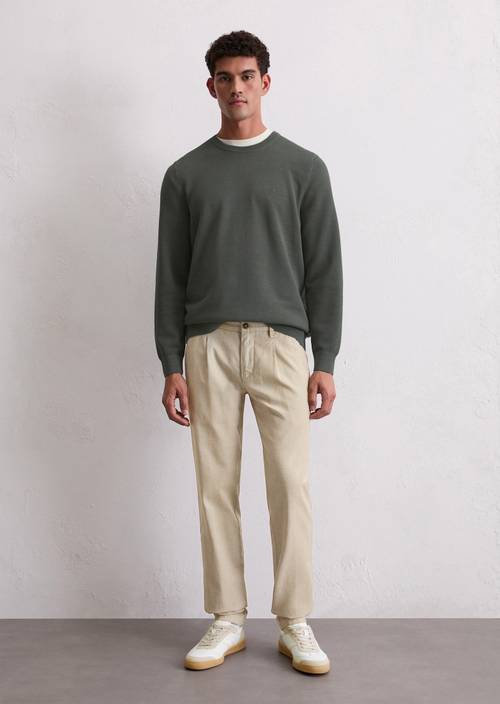 Chino Model Stig Jogger pleats shaped aus Bio-Baumwoll-Mix - beige ...