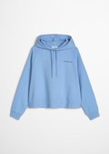 Hoodie oversize aus softem French Terry - blau | Kapuzensweater | MARC ...