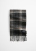 Scarf made from double-face wool with a two-sided look - gray | Scarfs ...
