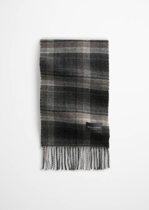 Scarf made from double-face wool with a two-sided look - gray | Scarfs ...