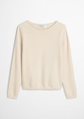 Basic knitted sweater regular made from a soft cotton/virgin wool blend ...