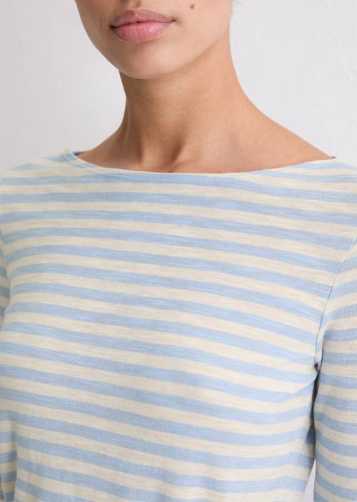 Striped longsleeve regular made from slub jersey - blue | Long sleeve ...