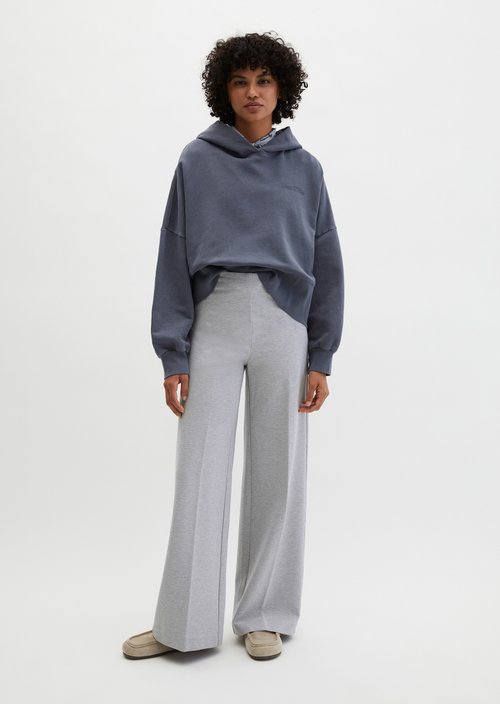 Jerseyhose Model Margo wide aus weichem Interlock-Jersey - grau | Weite ...