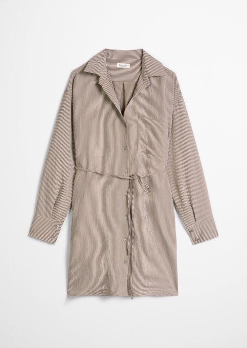 Pravidelné pruhované halenkové šaty od společnosti LENZING™ ECOVERO ...