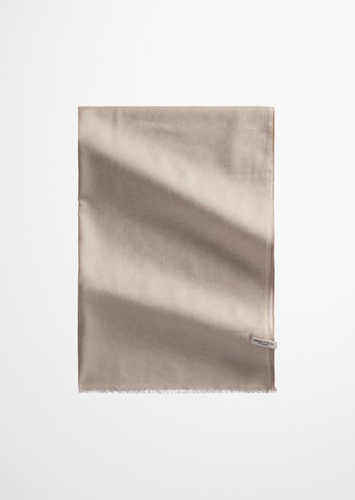 Double-Layer-Schal aus Modal-Baumwolle-Mix - beige | Schals / Tücher ...
