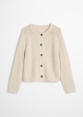 Vest oversized gemaakt van zwaar katoenen slubgaren - groen | Grof ...