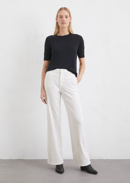 Jeans model Luma wide made from an organic cotton-lyocell mix - white ...