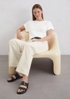 Straight leg jeans high waist made from cashmere touch denim Straight leg jeans high waist made from cashmere touch denim