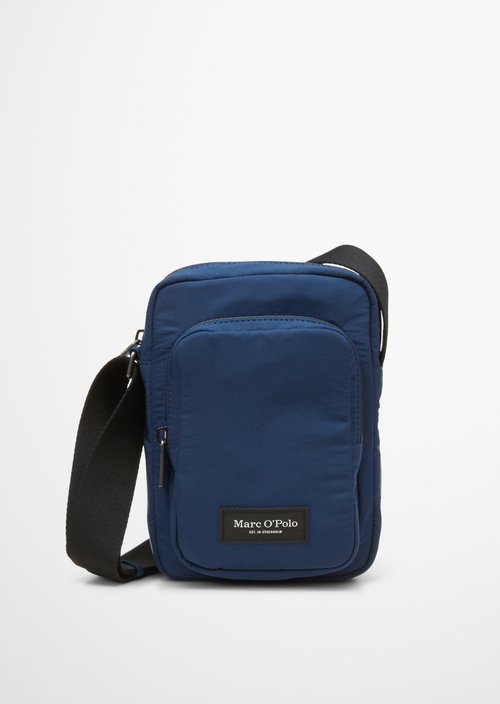 Shoulder bag small made from recycled material - blue | Messenger Bags ...