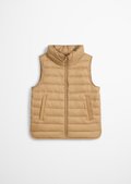 Lightweight quilted vest fitted with recycled materials - red | Vests ...