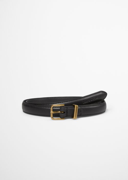 Belt with robust metal belt loop - black | Belts | MARC O’POLO