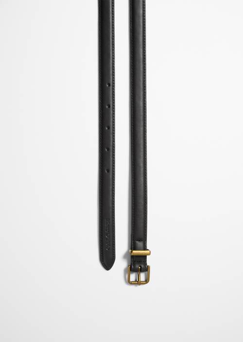 Belt with robust metal belt loop - black | Belts | MARC O’POLO