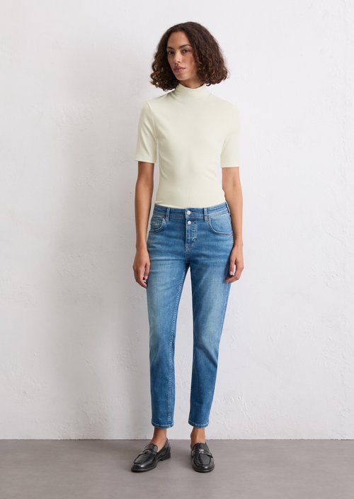 Jeans model Theda boyfriend cropped made from a stretchy organic cotton ...