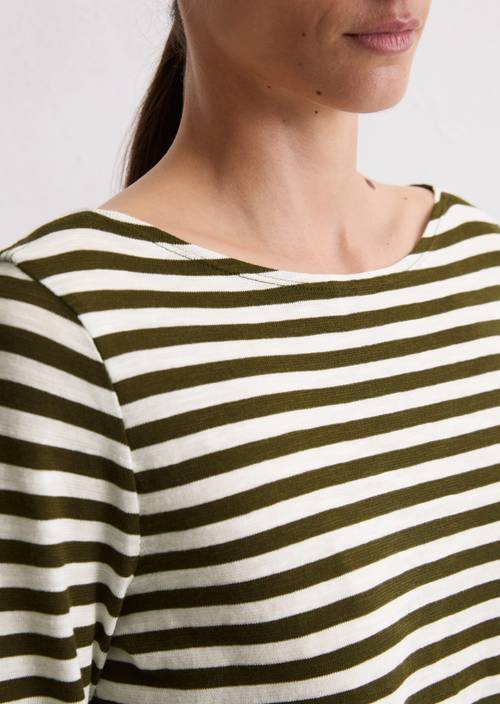 Manica lunga a righe regular in jersey fiammato - verde | A manica ...