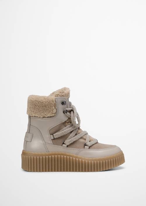 Winterstiefel Model Bianca mit flauschigem Teddyfutter - beige ...