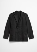 Veste en lin shaped en pur lin - marron | Le minimalisme du lin | MARC ...