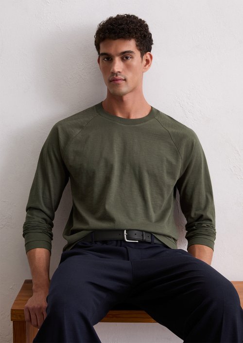 DfC Longsleeve regular made from pure organic cotton - green | Clothing ...