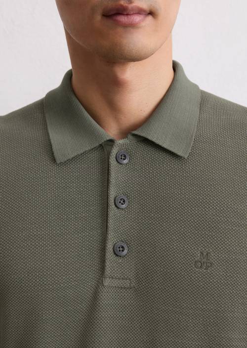 Long sleeve polo shirt piqué regular made from fine organic cotton ...