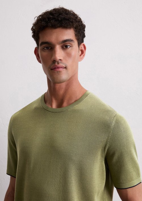 Camisa de punto regular De puro algodón orgánico - verde | Mujer | MARC O’POLO