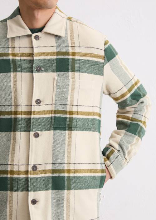 Overshirt made from soft organic cotton flannel - brown | Overshirts ...