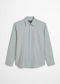Regular shirt made from soft Grindle cotton fabric - blue | Long sleeve ...